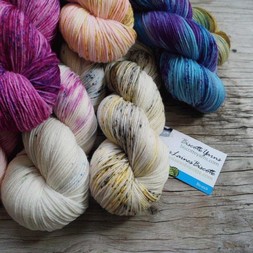 Hand-Dyed Self-Striping Yarns | Knitting Supplies | Biscotteyarns.com ...