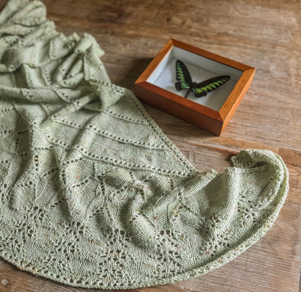 Summer Butterflies Shawl | GRANOLA VERSION – Biscotte Yarns