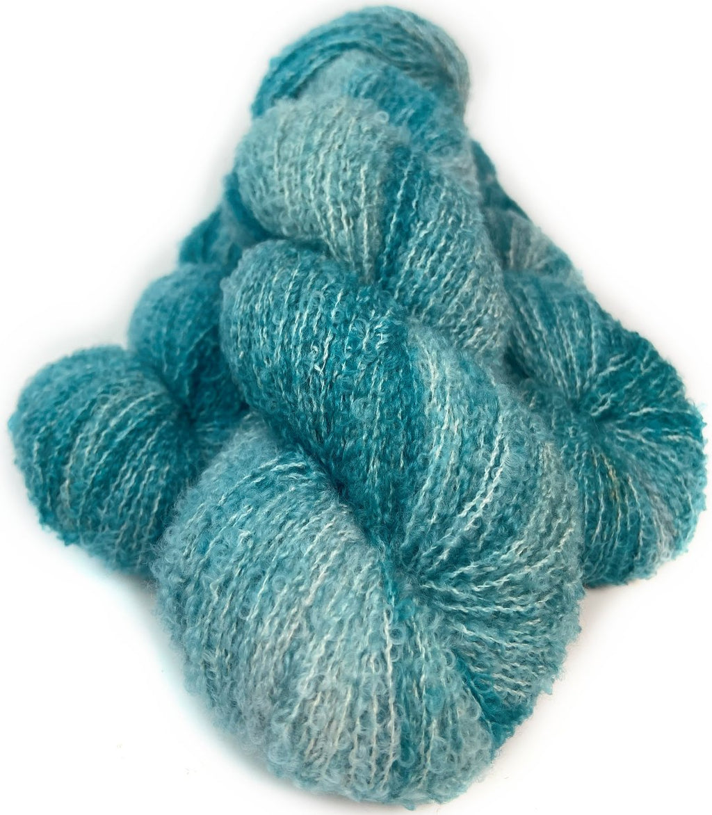 hand-dyed boucle yarn PETITE BOUCLEE LOCH – Biscotte Yarns