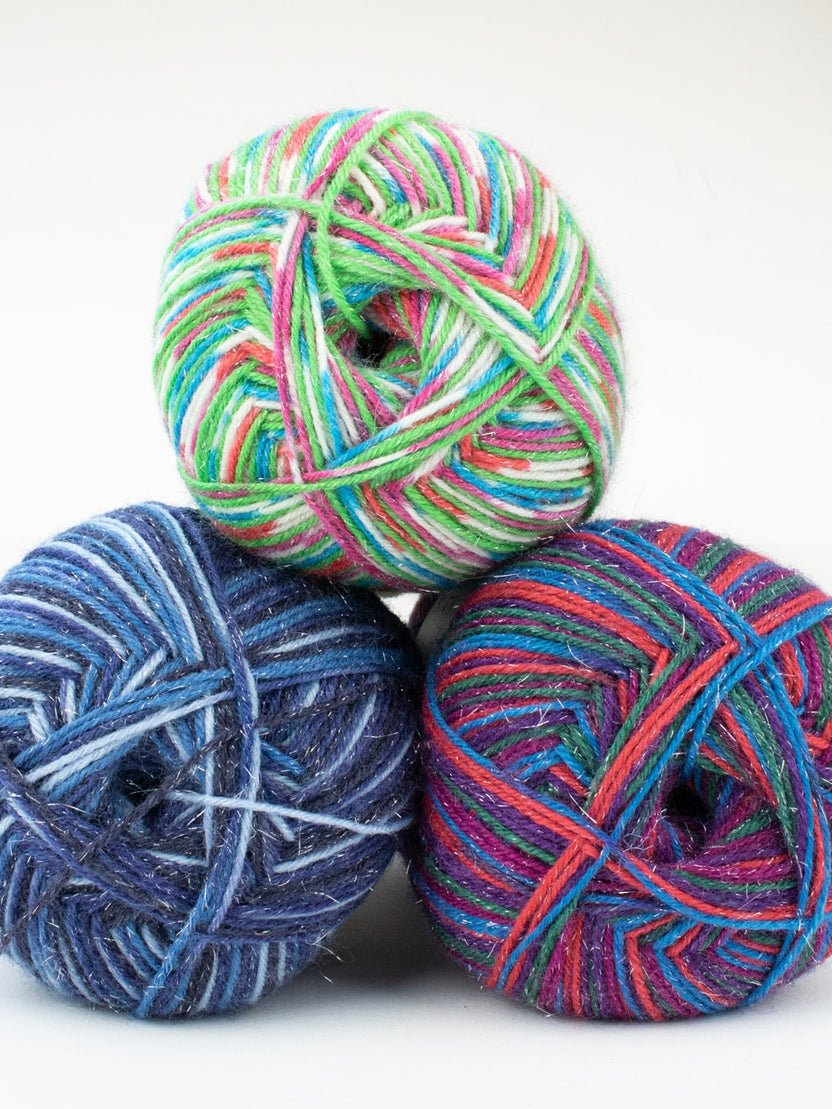 WEST YORKSHIRE SPINNERS SIGNATURE 4 PLY - Sparkle Christmas sock yarns ...