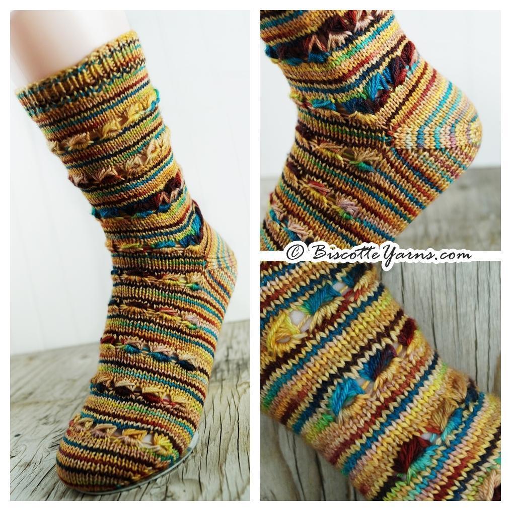 Free Socks Pattern - Brown Eyed Girl Socks – Biscotte Yarns