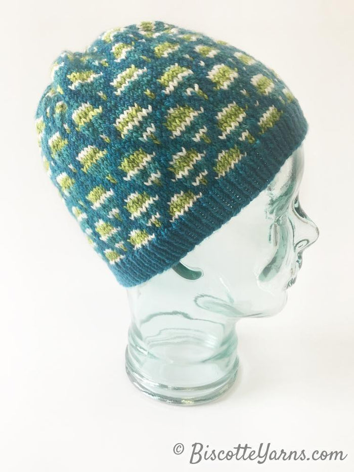 Stained Glass hat pattern – Biscotte Yarns
