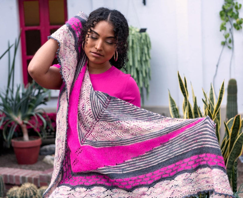 Bain de Soleil Shawl | Knitting Kit – Biscotte Yarns