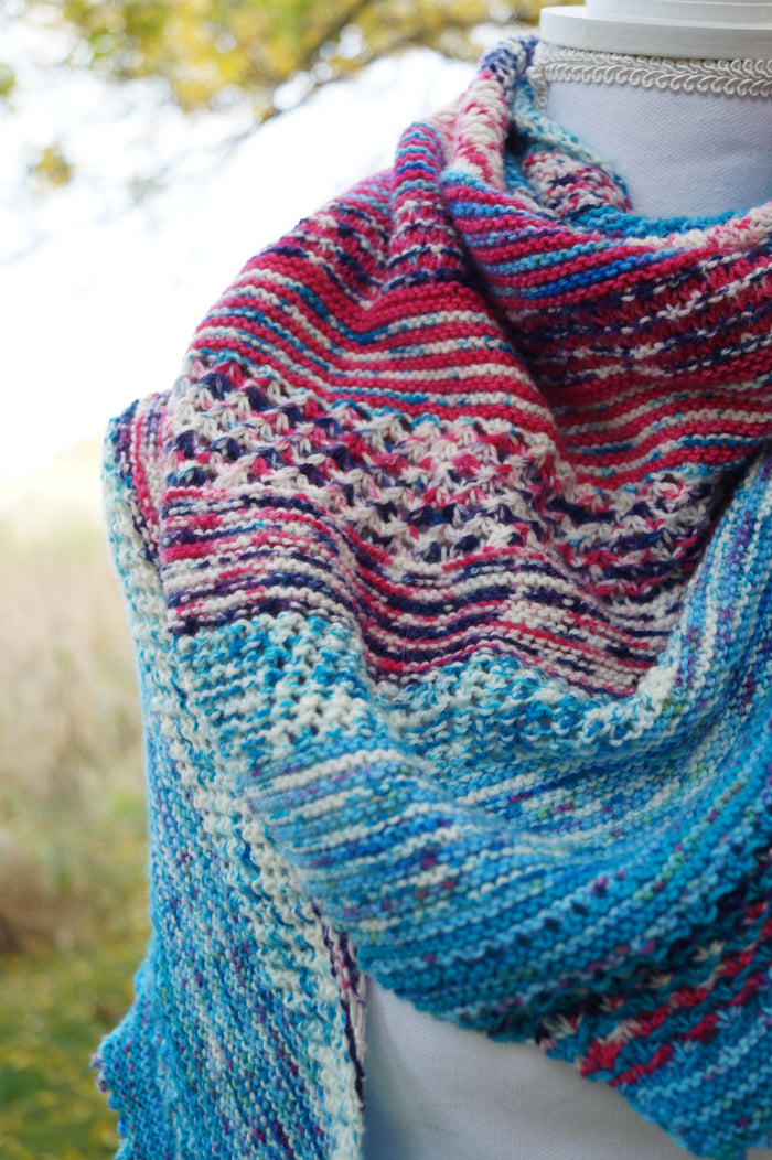 The Unpredictable Shawl | Knitting Pattern – Biscotte Yarns