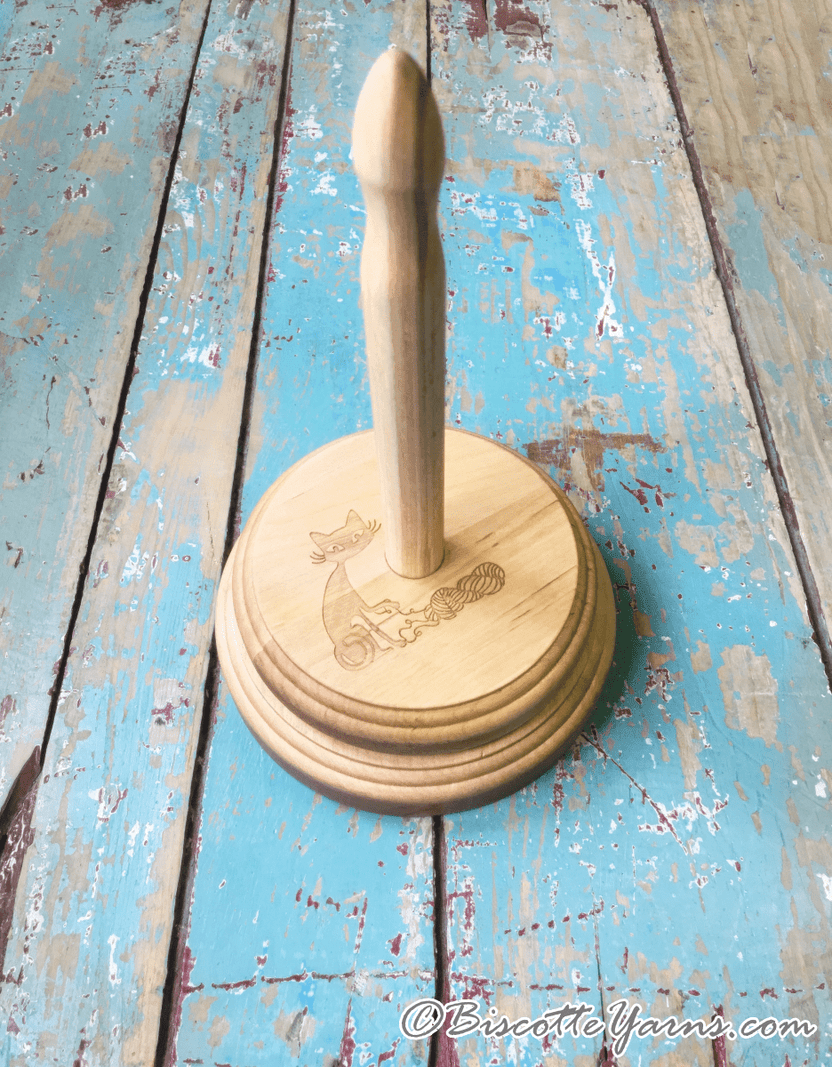 Biscotte's wooden yarn butler - Handmade Exclusively for Biscotte Yarn ...