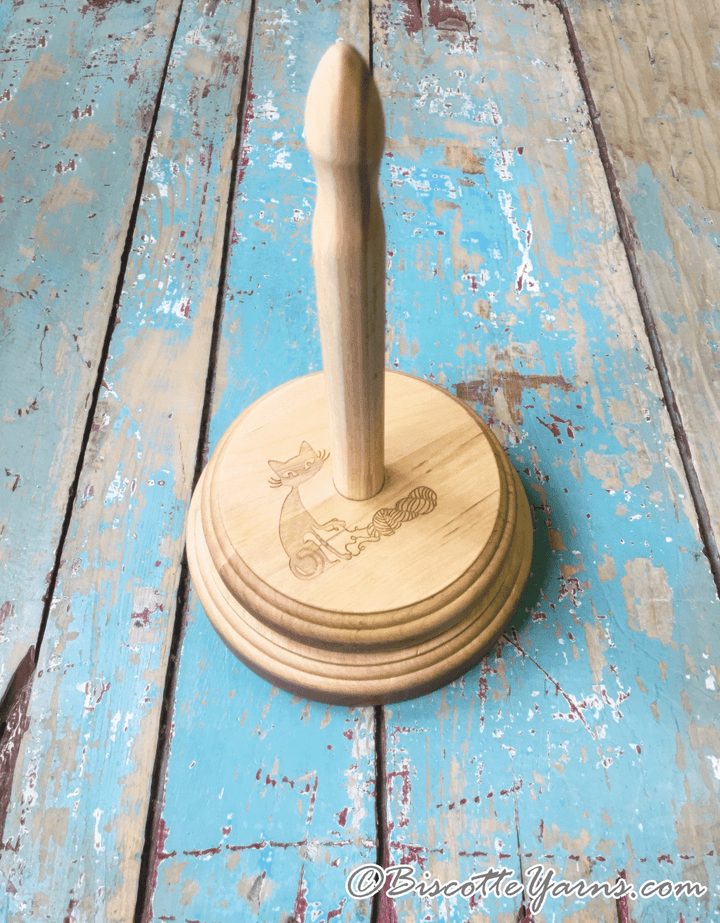 Biscotte's wooden yarn butler - Handmade Exclusively for Biscotte Yarn ...