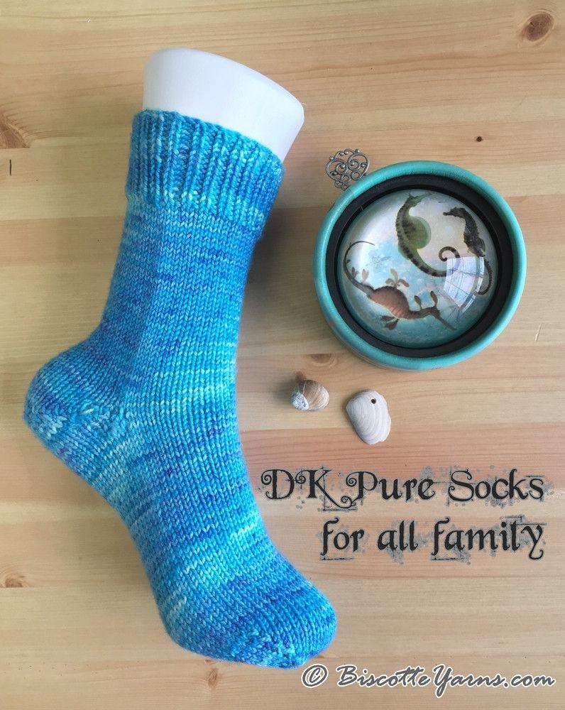 DK Pure Socks for the whole family! – Biscotte Yarns